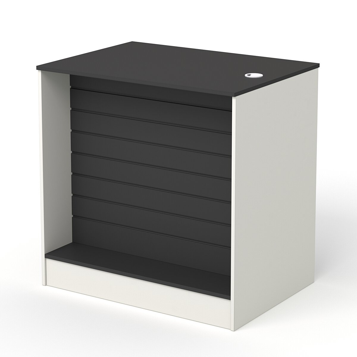 Кассовый стол "ривьера" №1Б, Белый и Черный. Производитель товара - компания Westcom.