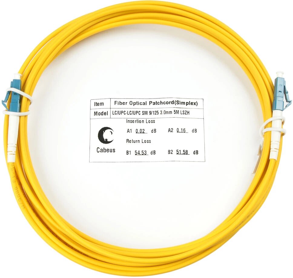 Патч-корд Cabeus 20м (FOP(s)-9-LC-LC-20m)