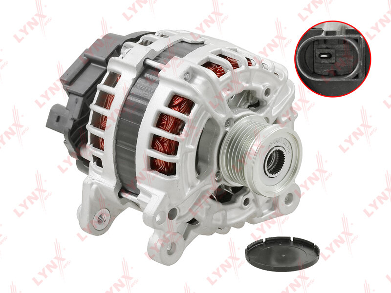 Генератор LYNXauto EA-1427. Для SKODA Fabia III 1.4D 14>, VW Polo 1.4D 14>