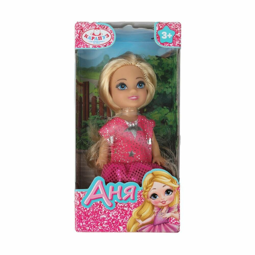Кукла Аня 12 см. (игрушка для девочек) Карапуз ANNA-C13-BB