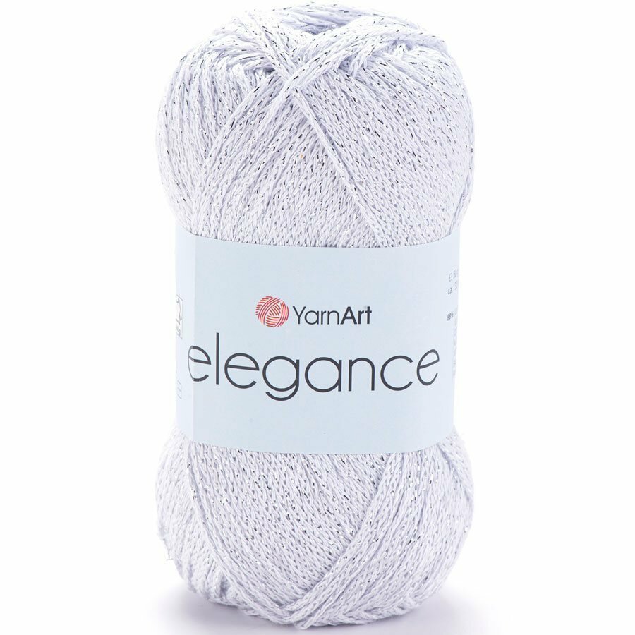 Пряжа Yarnart ELEGANCE 101 серебро (5 мотков)