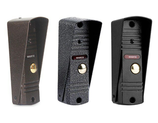 Вызывная панель WARTE медь PAL для видеодомофона 800 твл 90 градусов