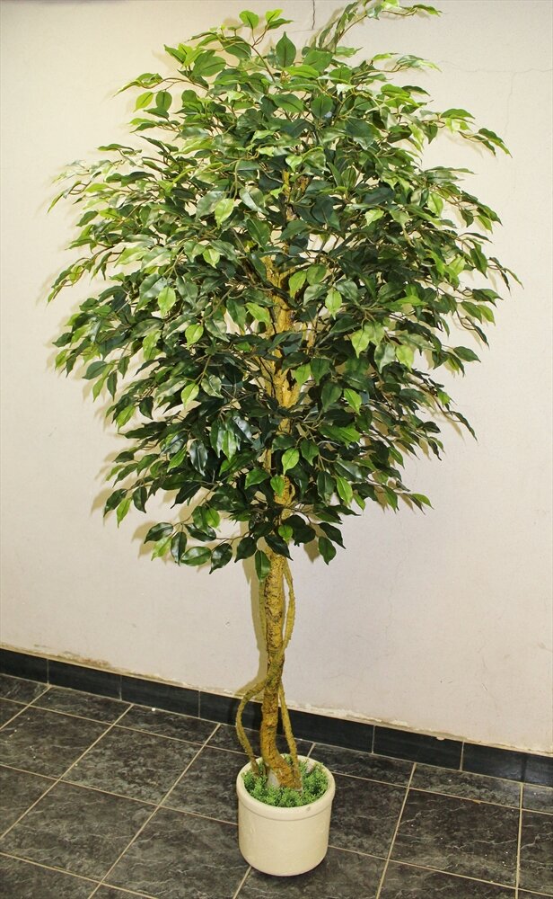 Фикус Бенджамина искусственный, 190 см, бренд CONEKO - декор для дома и офиса