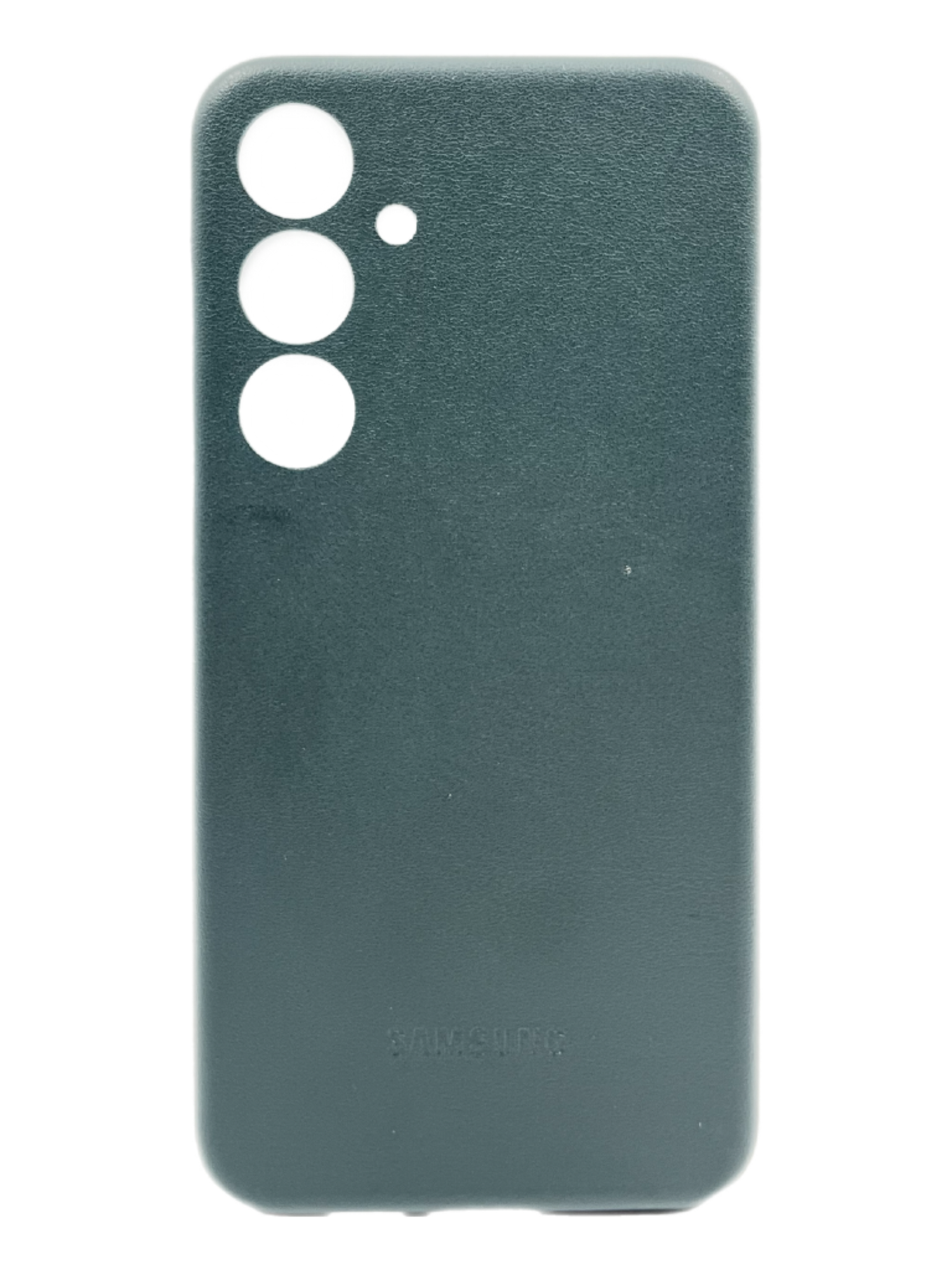 Чехол LEATHER CASE для Samsung S24 Plus (Зеленый)