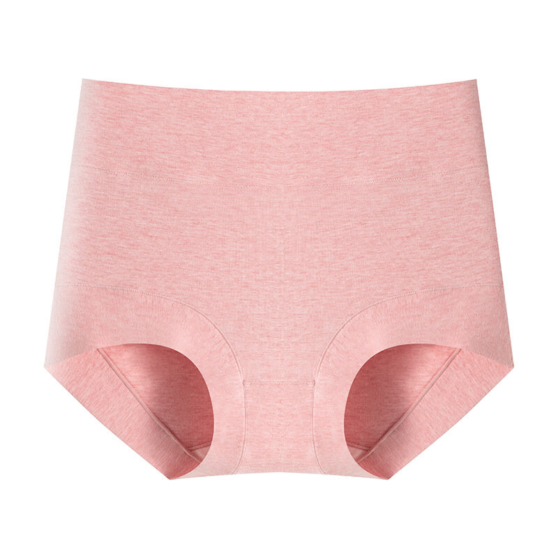 ⭐Цветное хлопковое нижнее белье высокого класса для женщин, чистый хлопок, дышащее, удобное, бесшовное нижнее белье высокого класса для женщин, контроль живота, боксерки большого размера⭐