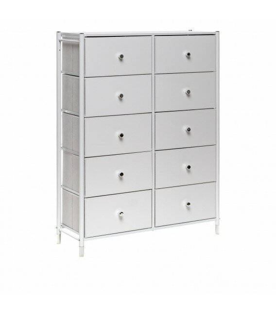 Комод Leset Хайди 10 ящиков, белый