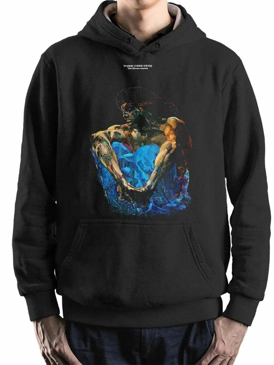 Худи Демон сидящий - Михаил Врубель / Толстовка с капюшоном