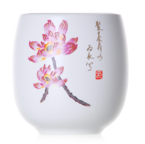 1 Китайская керамическая чашка белый фарфоровый кубок кунг - фу керамический стакан с ручкой питьевой воды вино кофе чашка