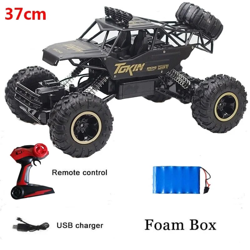 LKCOMO радиоуправляемый металлический внедорожник 1:12 Черный, 37cm Black