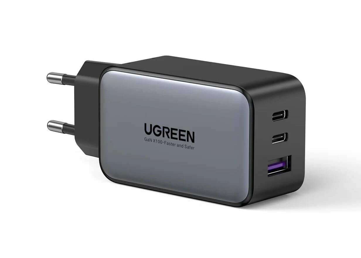 Сетевое зарядное устройство UGREEN USB A+2 USB C 65 W GAN Tech Fast Charger (2C1A, CD244,10335)