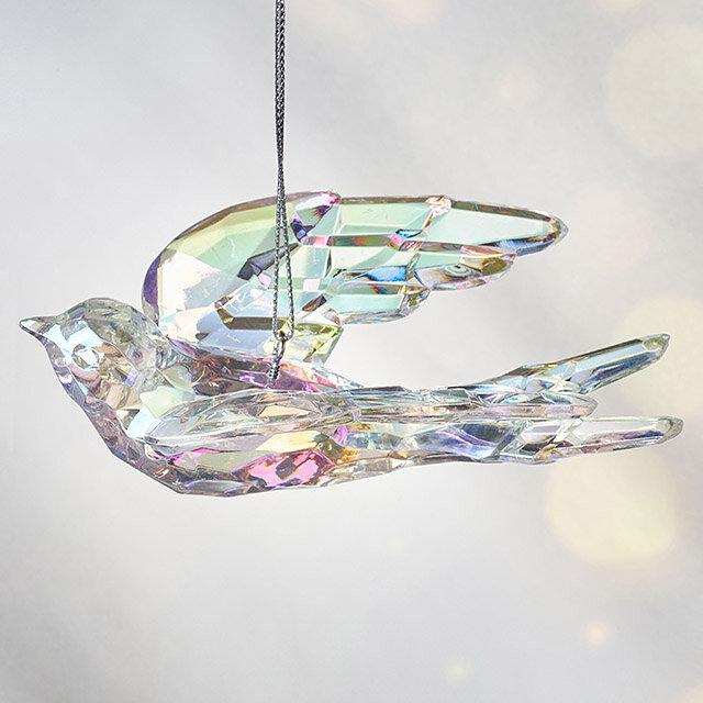 Елочная игрушка Ласточка Лейден 11 см, подвеска, Forest Market, 200002