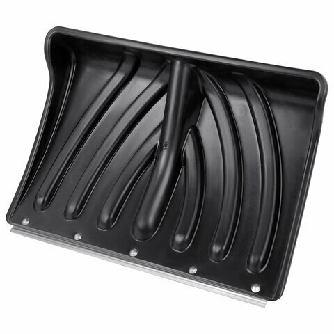 Лопата снеговая 46х33 см без черенка "крепыш" суперпрочная, планка на клепках, грандмастер, 700338