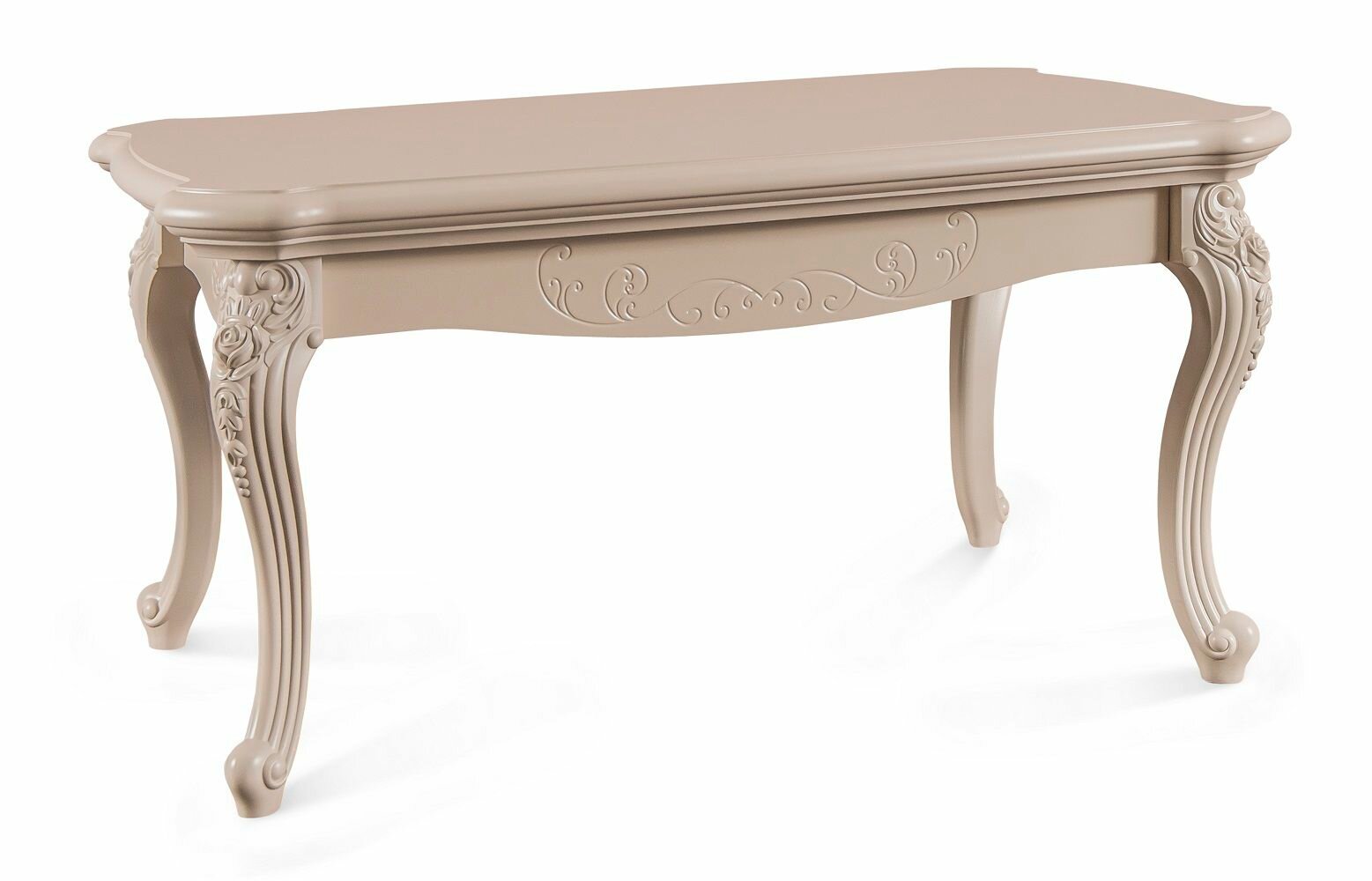 Журнальный стол Мокко Alba, МДФ, бежевый, арт-декор, 90x60 см