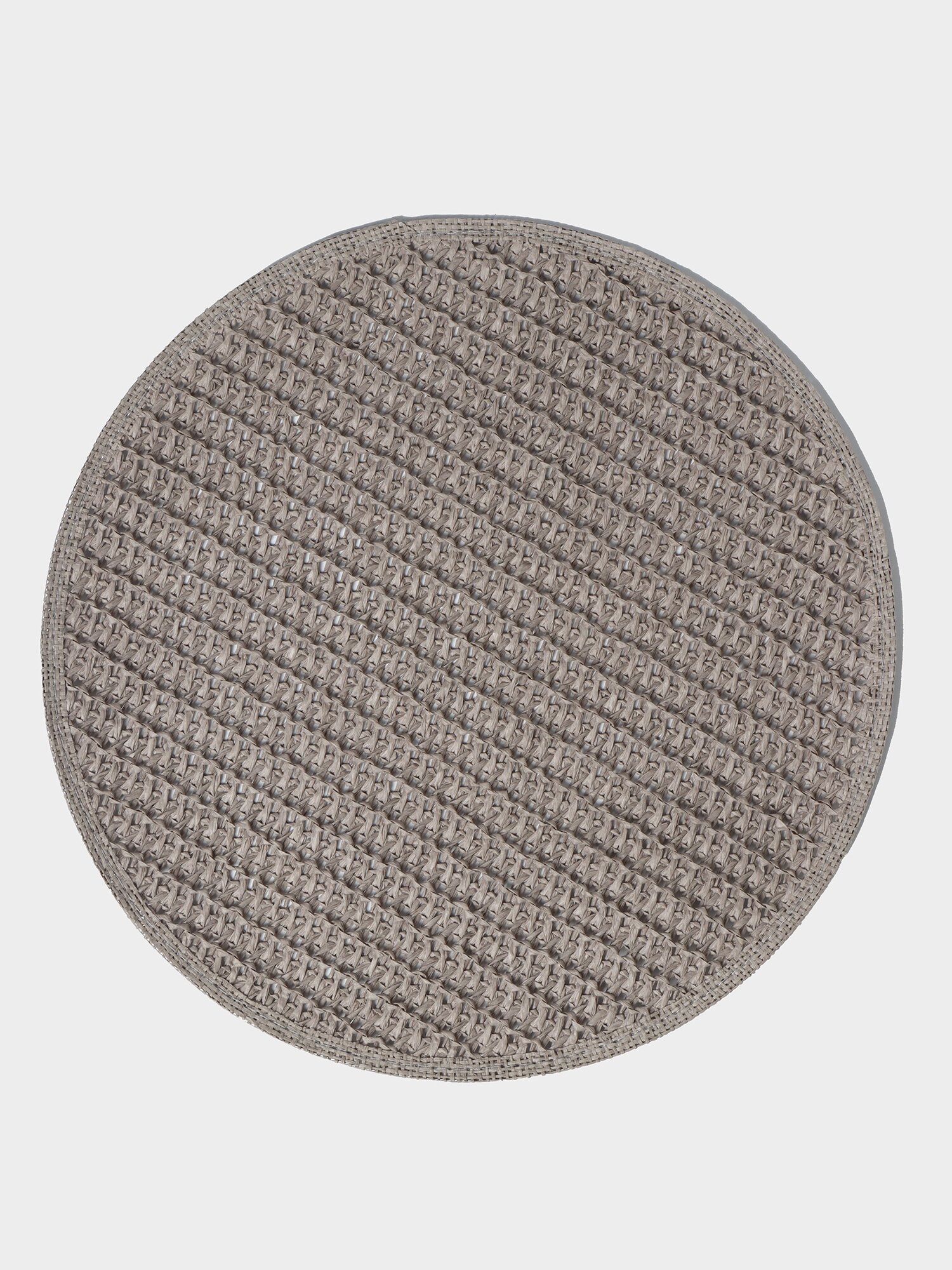 Салфетка на стол сервировочная Доляна «Кастилия», d=38 см, серая