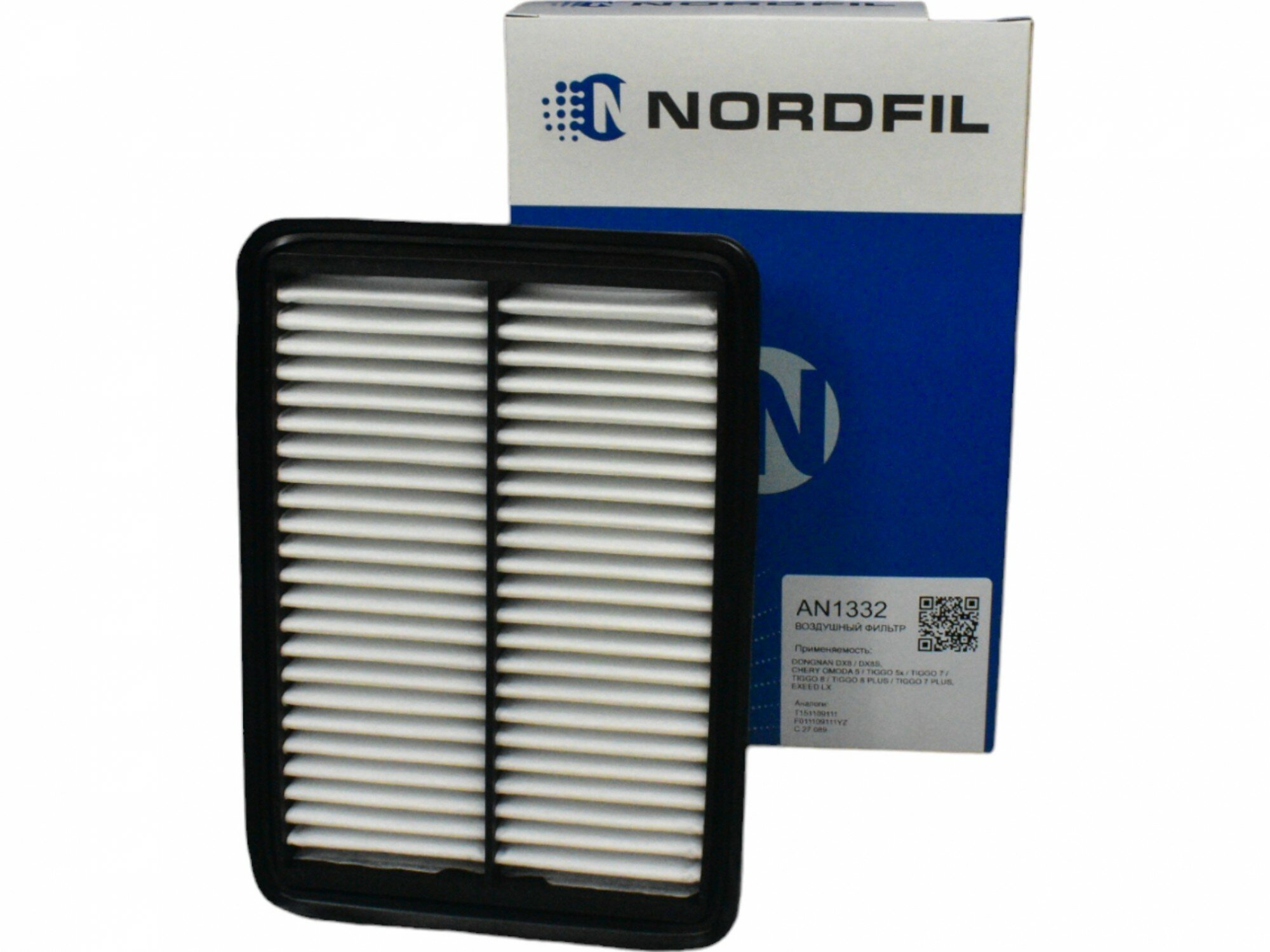 Фильтр воздушный Nordfil Chery Tiggo 4 / 7/ 7Pro / 8 T15/J68/T18/T19/T19C Omoda c5 JETOUR X70 / X70S 1.5T X90 1.5T/1.6T Soueast DX8S