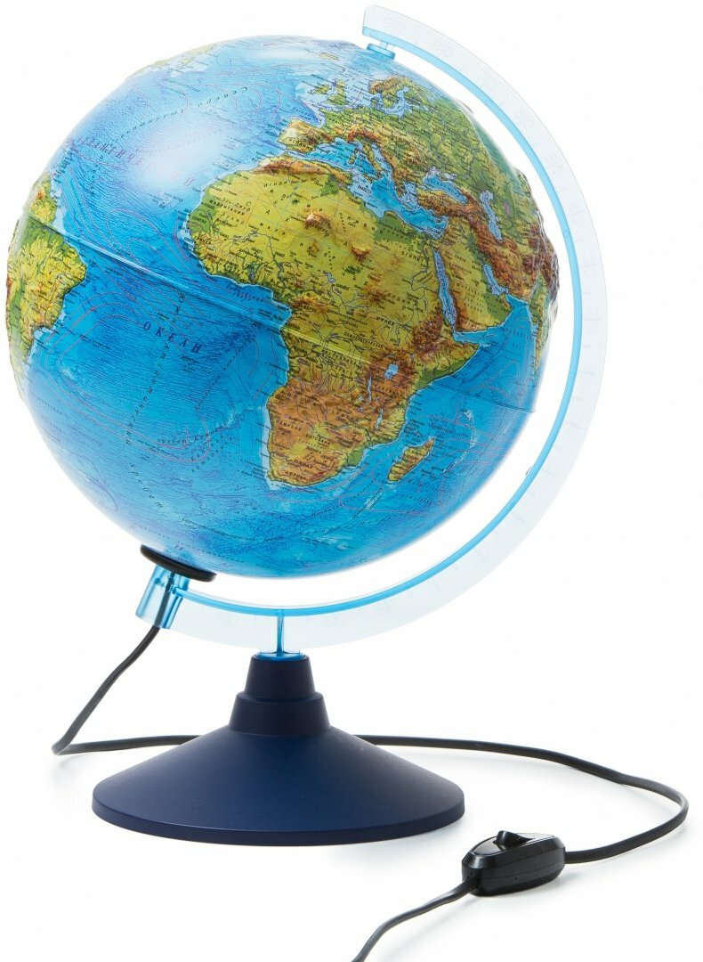 Глобус физико-политический 250мм рельефный с подсветкой интерактивный + VR очки GLOBEN INT12500286