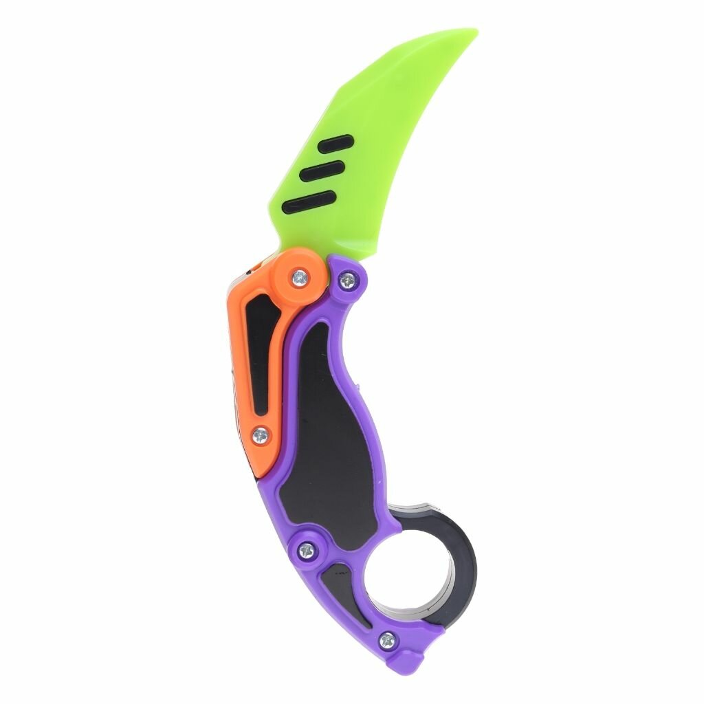 (1шт) Складной нож для когтей с гравитационной 3D-печатью-фиолетовый