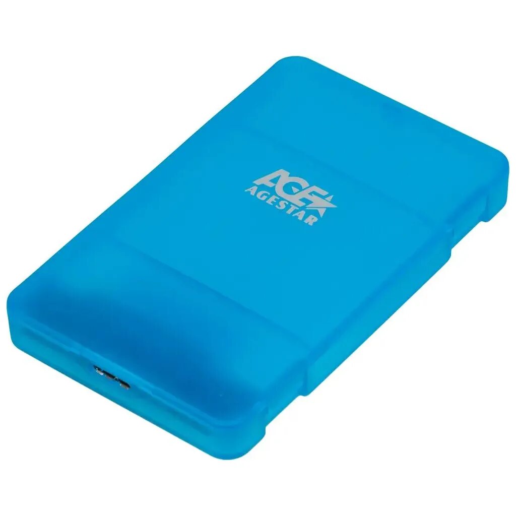 Внешний корпус для HDD/SSD AgeStar 3UBCP3, синий
