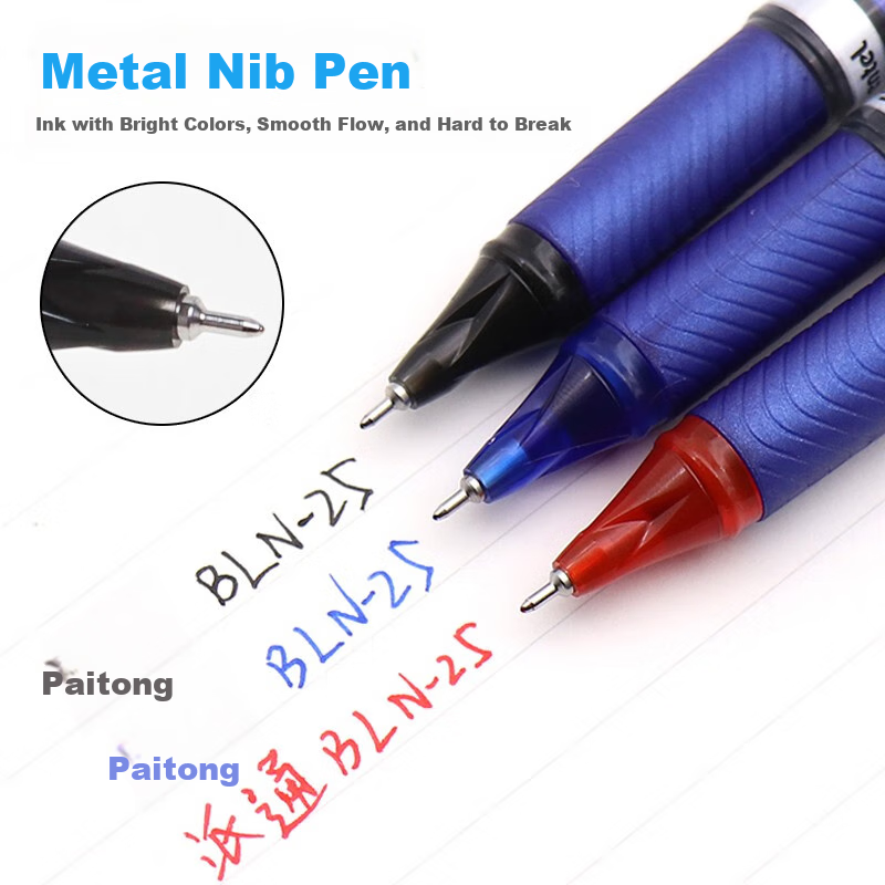 Pentel Quick-Drying Gel Pen, Business Signature Pen, Exam Pen, 0.5mm, BLN25 Black