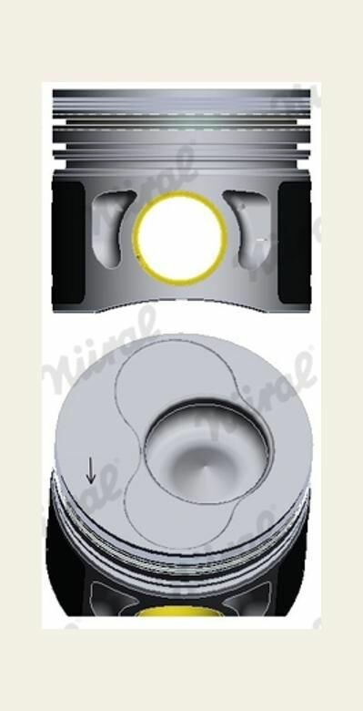 Поршнекомплект AU/VW 1.9TDI d79.51+0.50 Nural