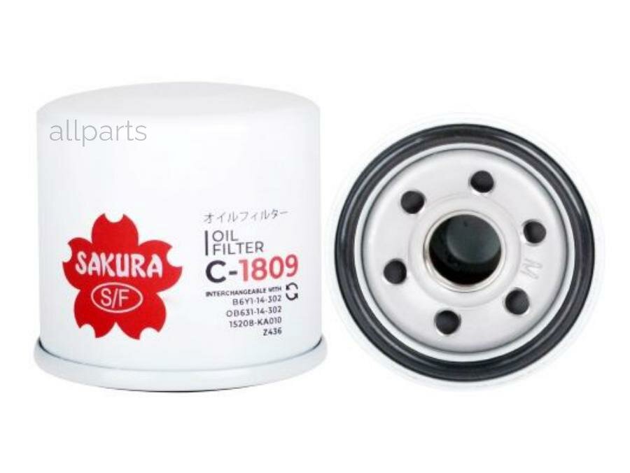 SAKURA C1809SBP Sakura Фильтр масляный C1809SBP