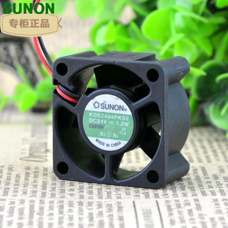 Оригинал SUNON KDE2404PKS2 DC 24V 1.2W 4CM 4020 40x40x20mm 2 Lines Magnetic Bearing HYPRO Вентилятор охлаждения
