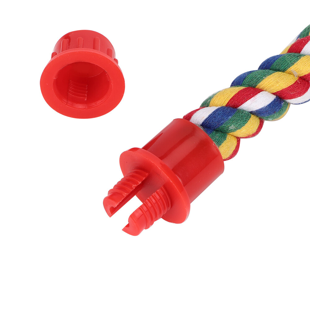 Красочная подвесная хлопковая веревка, стоячая рама для птиц, удобный попугай, жевательный шлифовальный стержень, игрушка L