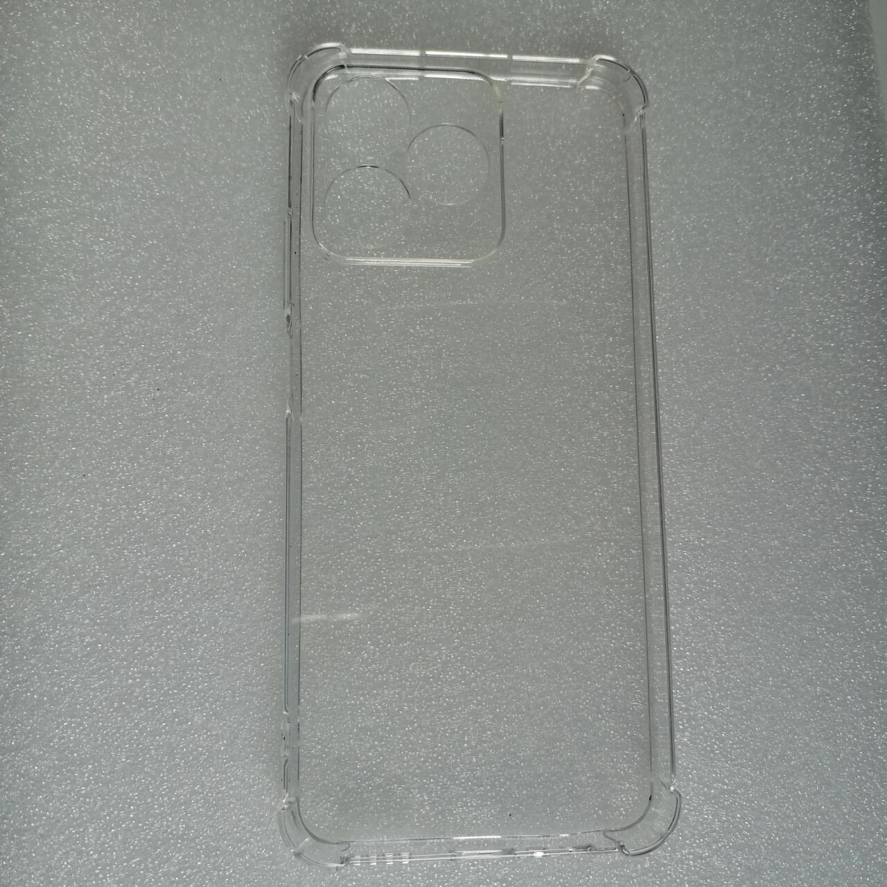 Чехол силиконовый прозрачного цвета для смартфона Realme Note 50 с усиленными углами