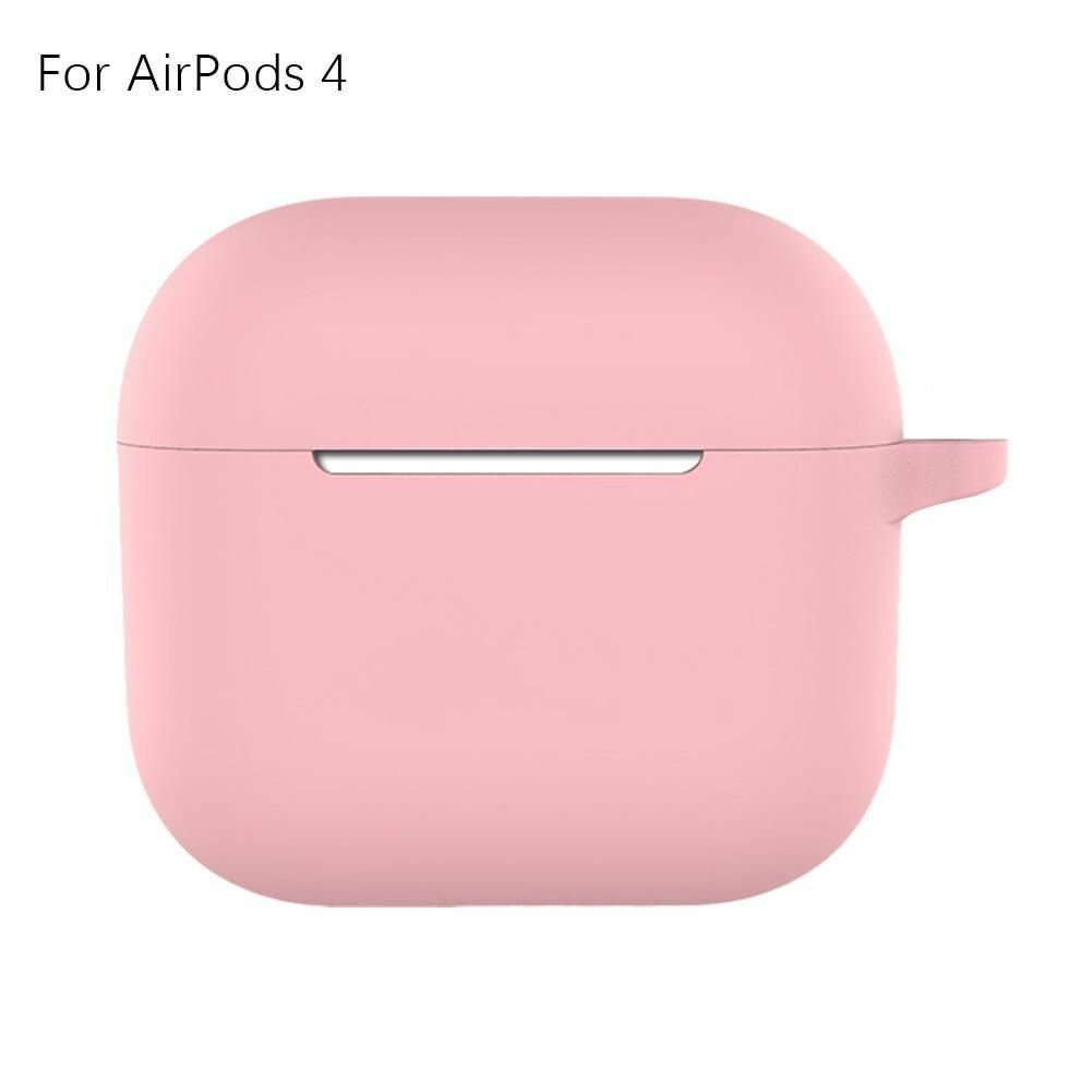 Для AirPods 4 чехол Bluetooth наушники силиконовый защитный чехол сплошной цвет
