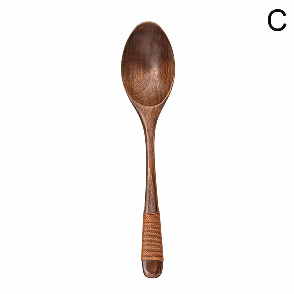 Кухонная бытовая ложка для размешивания меда деревянная ложка