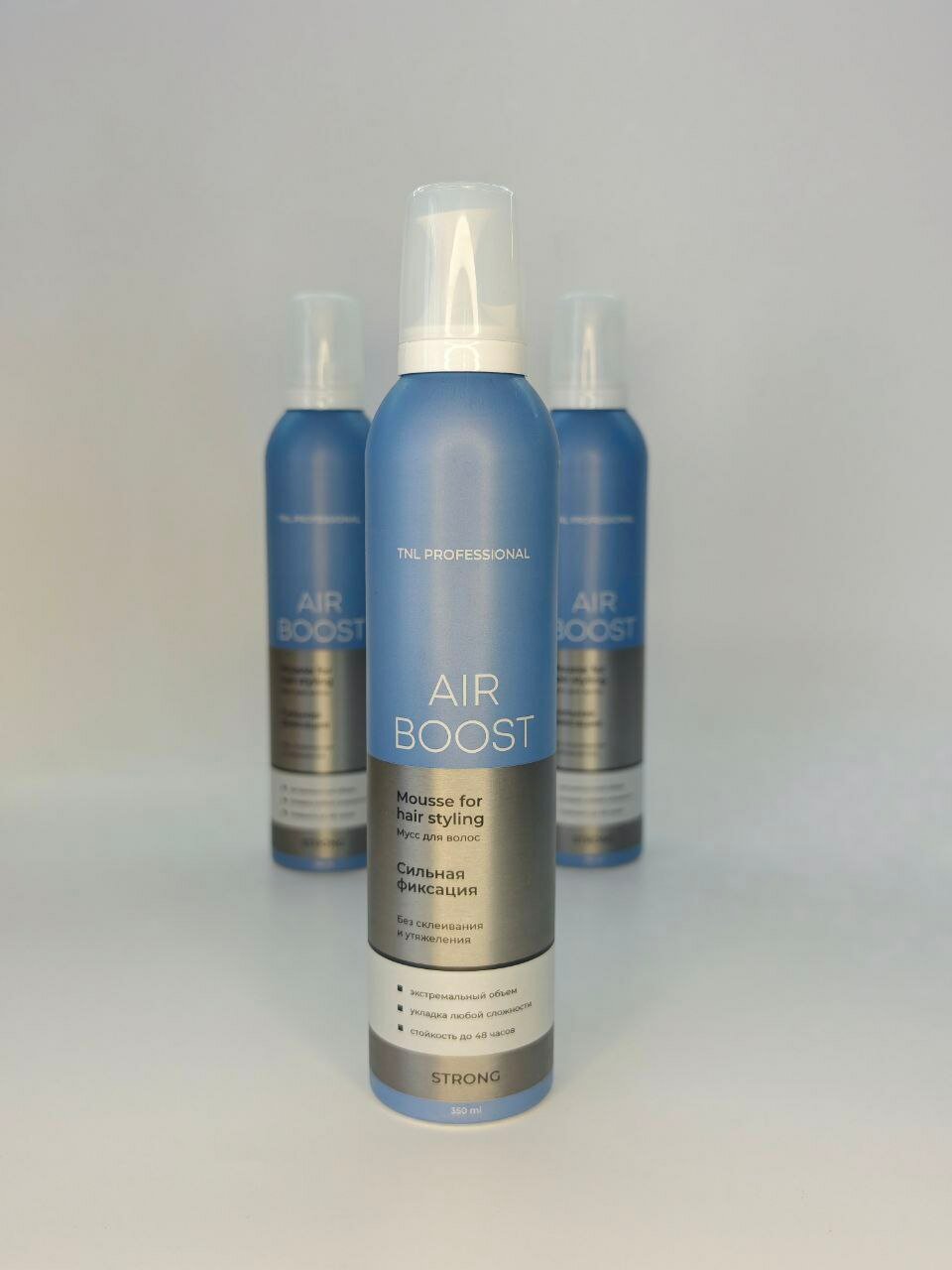 Мусс для укладки волос Сильная фиксация TNL