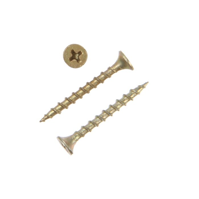 Саморез 3 ,5х35 мм , потай , крупная резьба , шлиц PH , желтый цинк , 1 кг