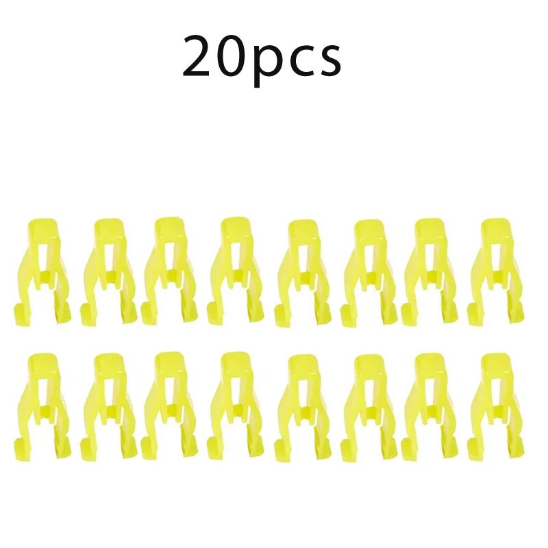 20 шт, авто инструмент U-образного типа, защелки, аудио, DVD, навигационная панель, пряжка, центральная консоль, приборная панель, желтый пластиковый зажим, автомобильные товары