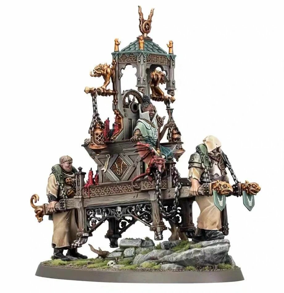 Смола Миниатюра Warhammer AOS Pontifex Zenestra, Matriarch Of The Great Whee / миниатюр для настольной игры Упражнения для раскрашивания