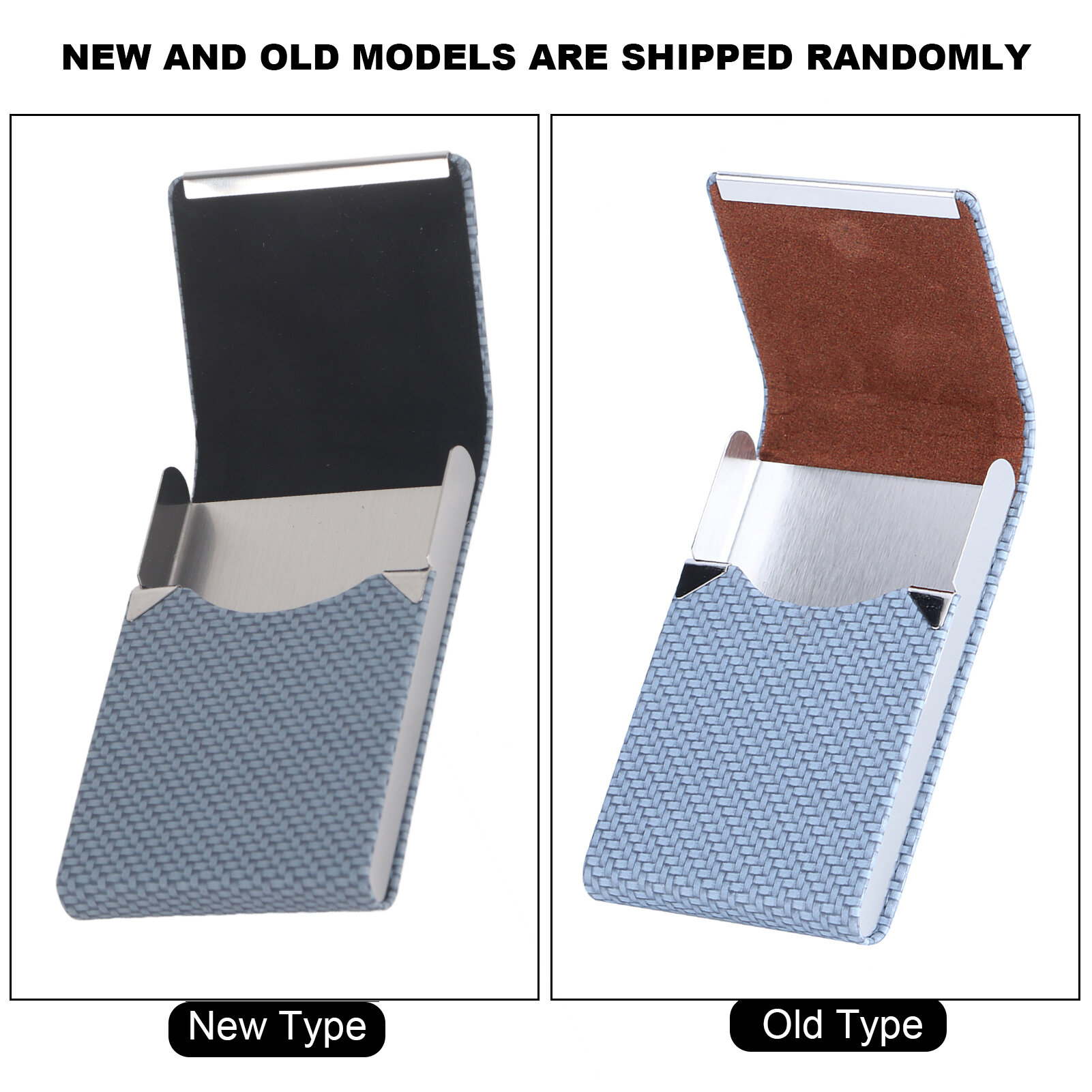 Модный портсигар из искусственной кожи, ящик для хранения визитных карточек, чехол-держатель, органайзер, подарки, тканый узор, синий