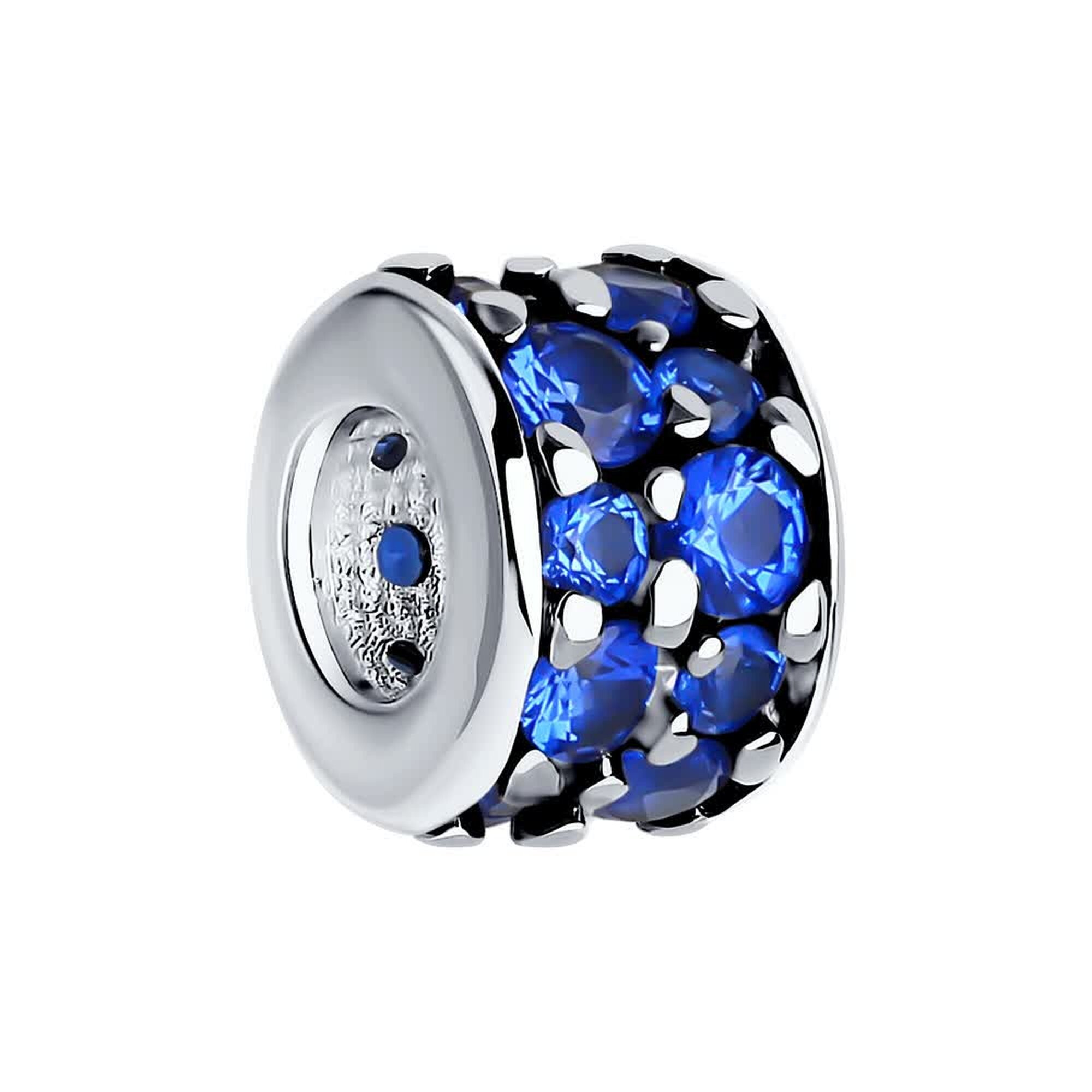 Шарм Diamant online, серебро, 925 проба, родирование, фианит