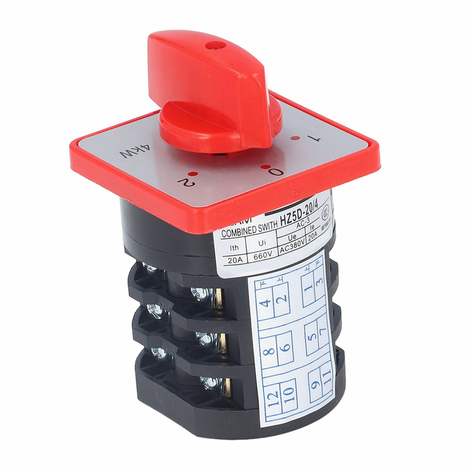 Переключатель BERM 3-позиционный 380V 20A