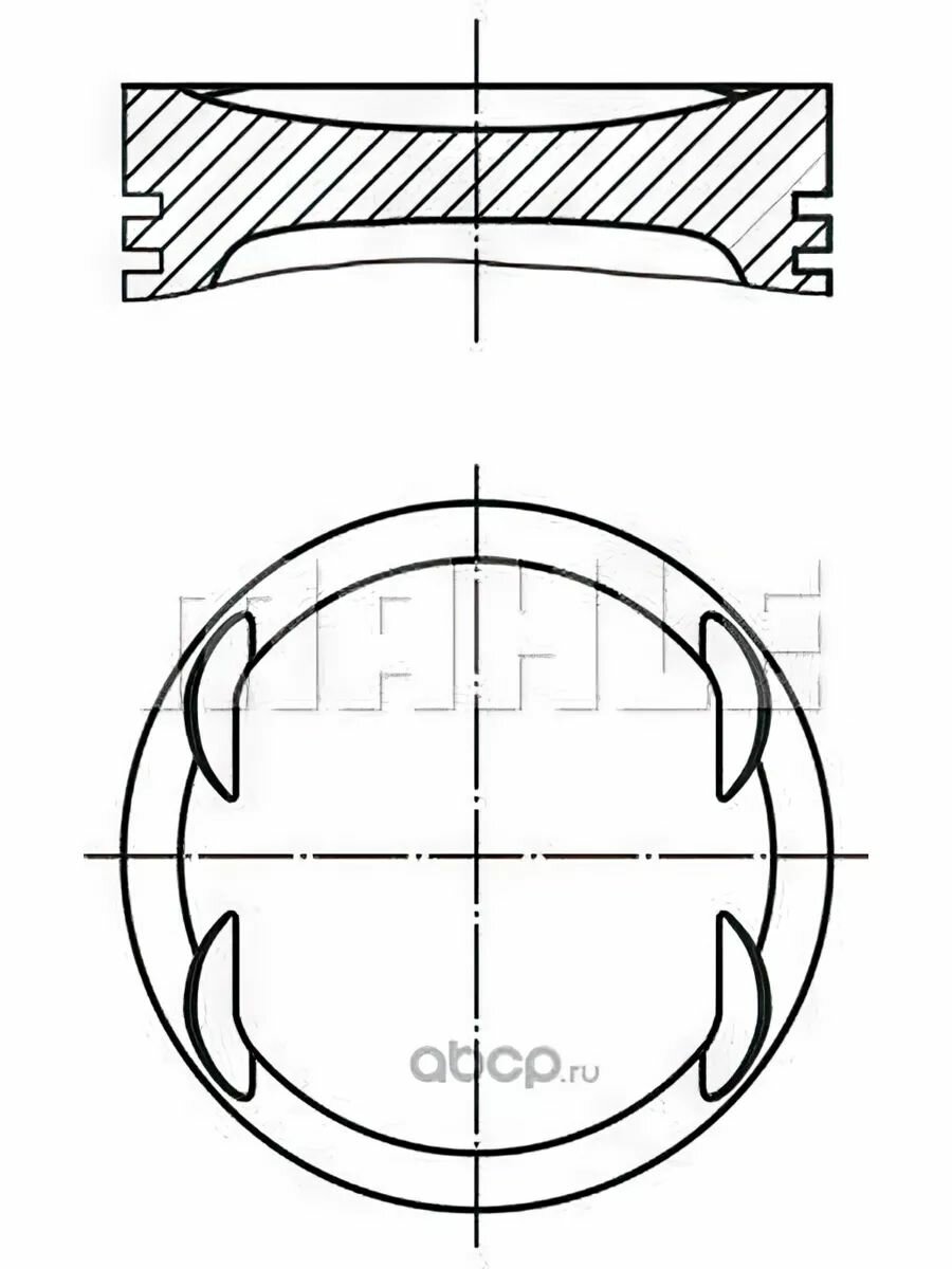 Поршень двигателя Opel Astra Vectra i 16V X16XE L -79