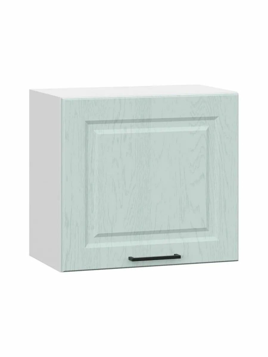 Кухонный модуль навесной, шкаф Шервуд, 50х29.6х45 см, Белый / Деним голубой