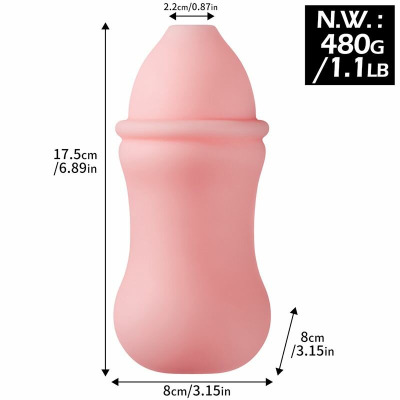 Мастурбатор мужской с имитацией минета. Телесного цвета с мягкими сосочками внутри.