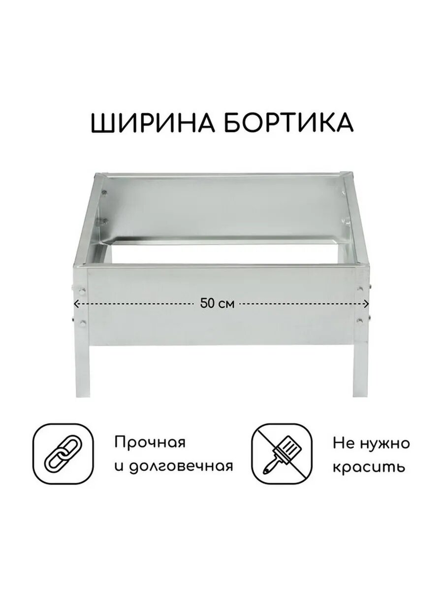 Элегантная оцинкованная клумба для вашего сада