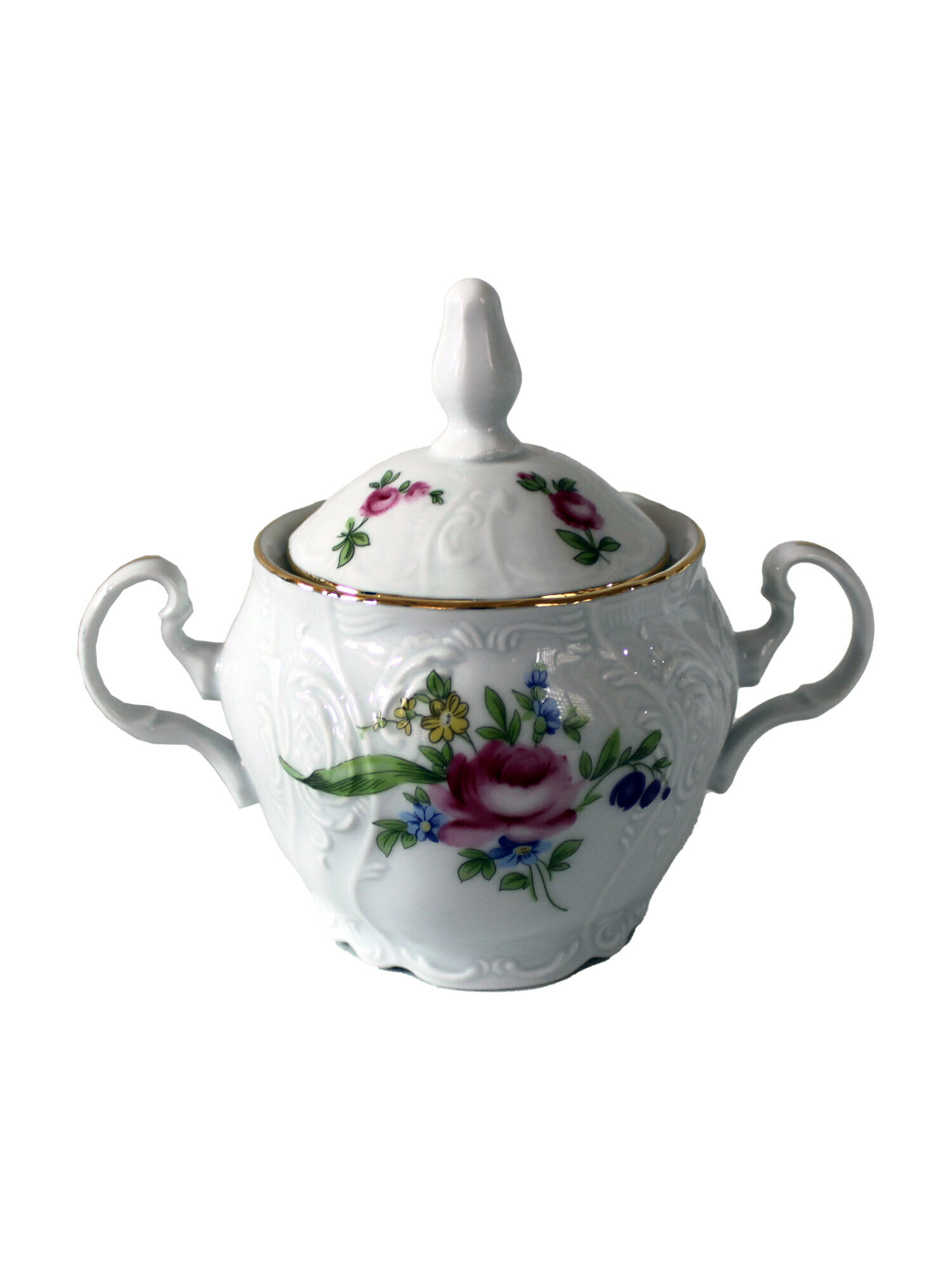 Сахарница 0,22 л, Bernadotte, декор "Мейсенский букет"