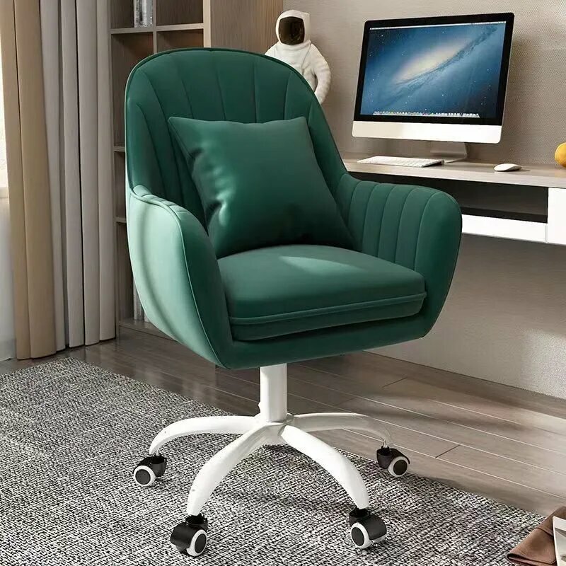 Офисное кресло Офисное кресло; кресло для макияжа в спальне для девочек; компьютерное кресло, желтый Красивый цвет Y399