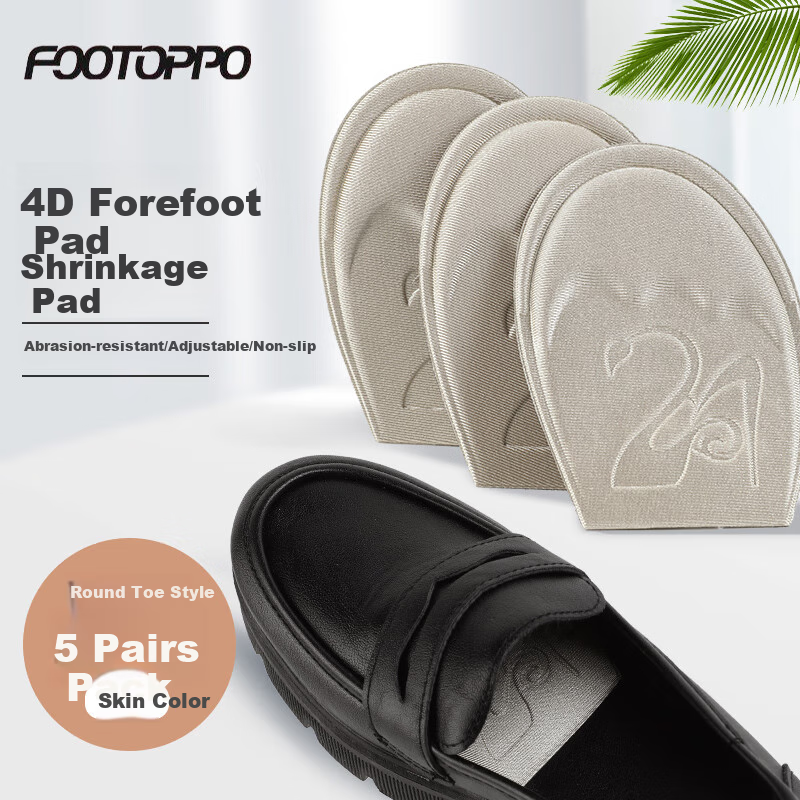 FOOTOPPO Forefoot Cushion Half Insole for Women's High Heels Leather Shoes Half Size Shoe Insole Thickened Shoes Too Big Artifact Foot Pad Foot Cushion Protector