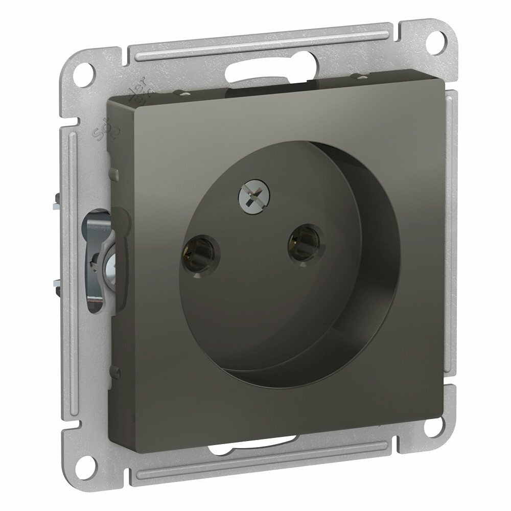 AtlasDesign Сталь Розетка б/з, 16А, механизм, Systeme Electric, ATN000941