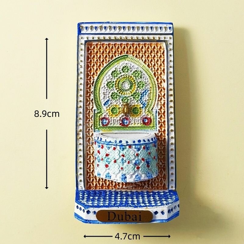 Сувенир для путешествий в Дубай, 3D-поделка, магнитный магнит на холодильник, подарок-16