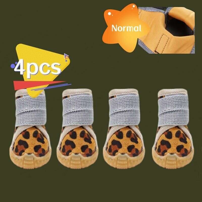 Зимние спортивные снегоступы для маленьких, средних и крупных собак, 4 шт.