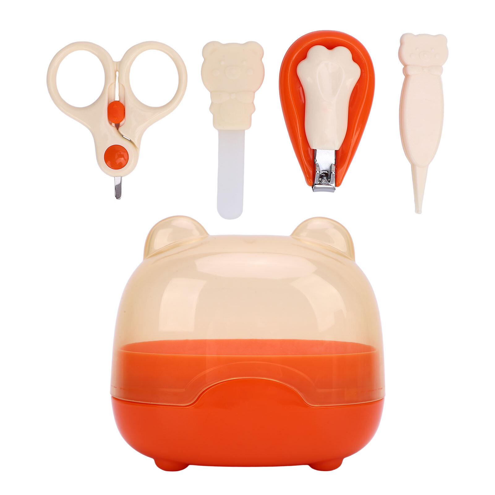 Набор для детского маникюра, безопасный набор для новорожденных, набор кусачек для ногтей с ножницами, пилочкой и пинцетом.