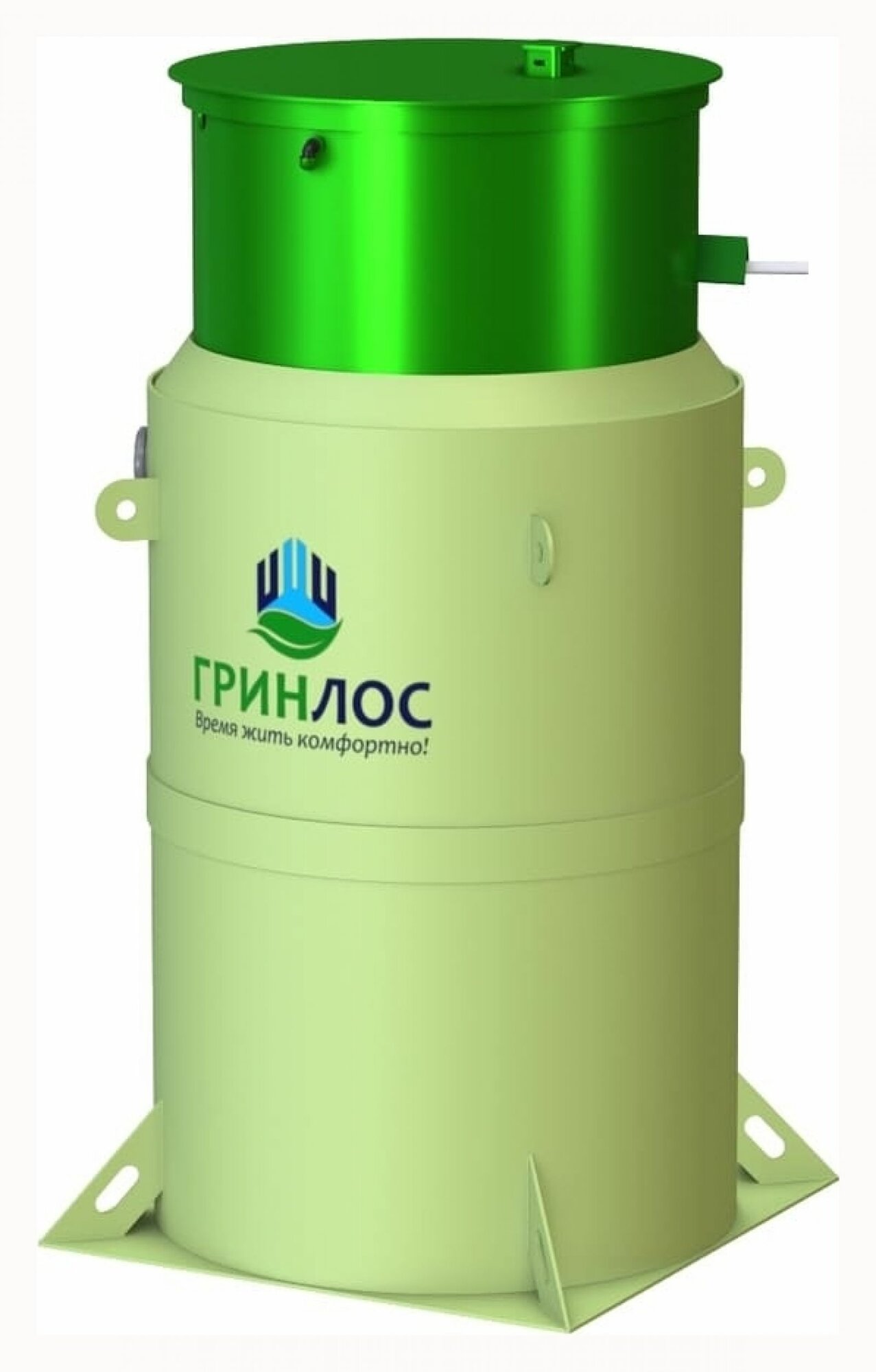 Септик для дома Гринлос Аэро Лайт 9 ПР (2 м3/сут, с насосом, на 9 человек)