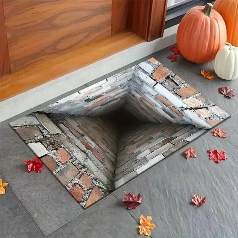 Коврик придверный waygood, защита от скольжения, 3D принт, 60x90cм